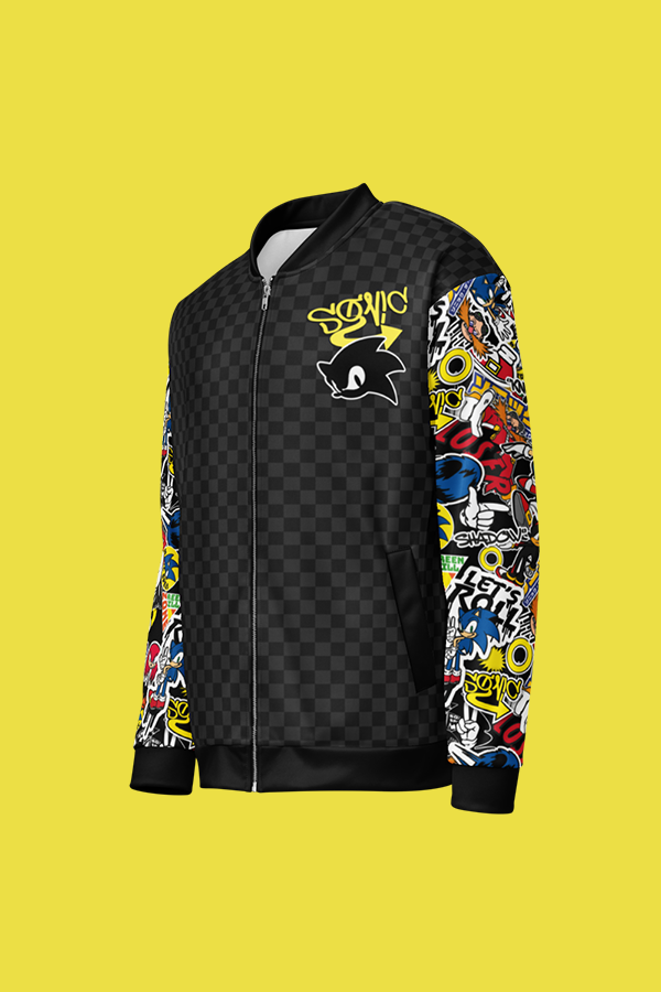 Sonic Sticker Bomb Bomber Jacket – SEGA Shop